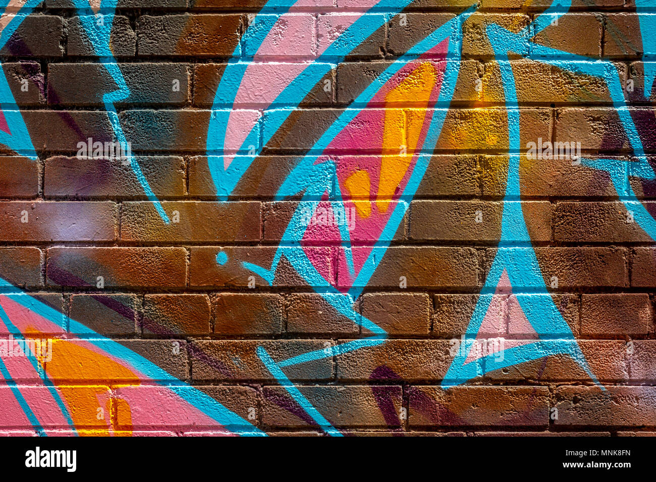 Detail of a wall painted with graffiti Stock Photo - Alamy