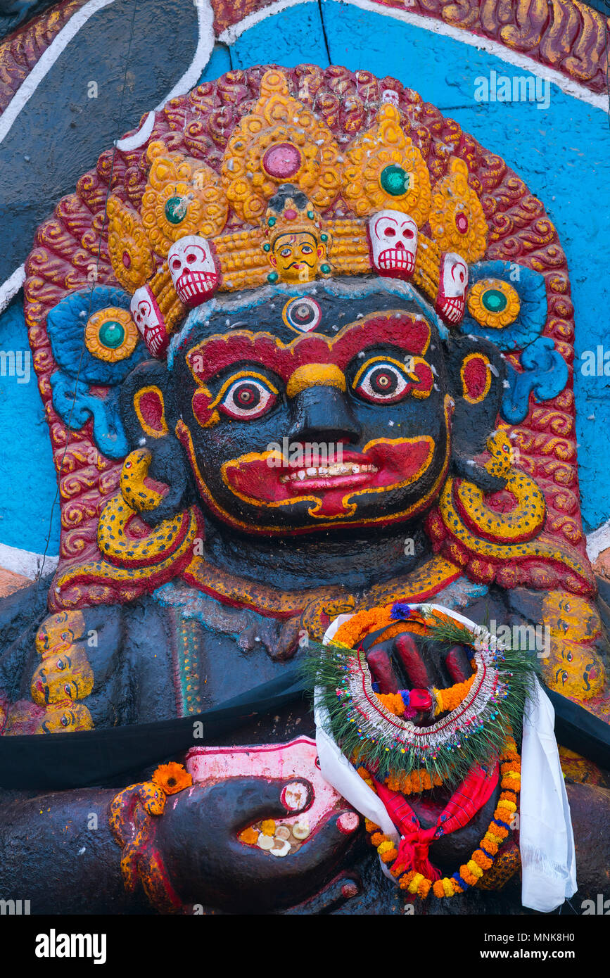 Kali Goddess, Durbar Square, Kathmandu City, Kathmandu Valley, Nepal ...