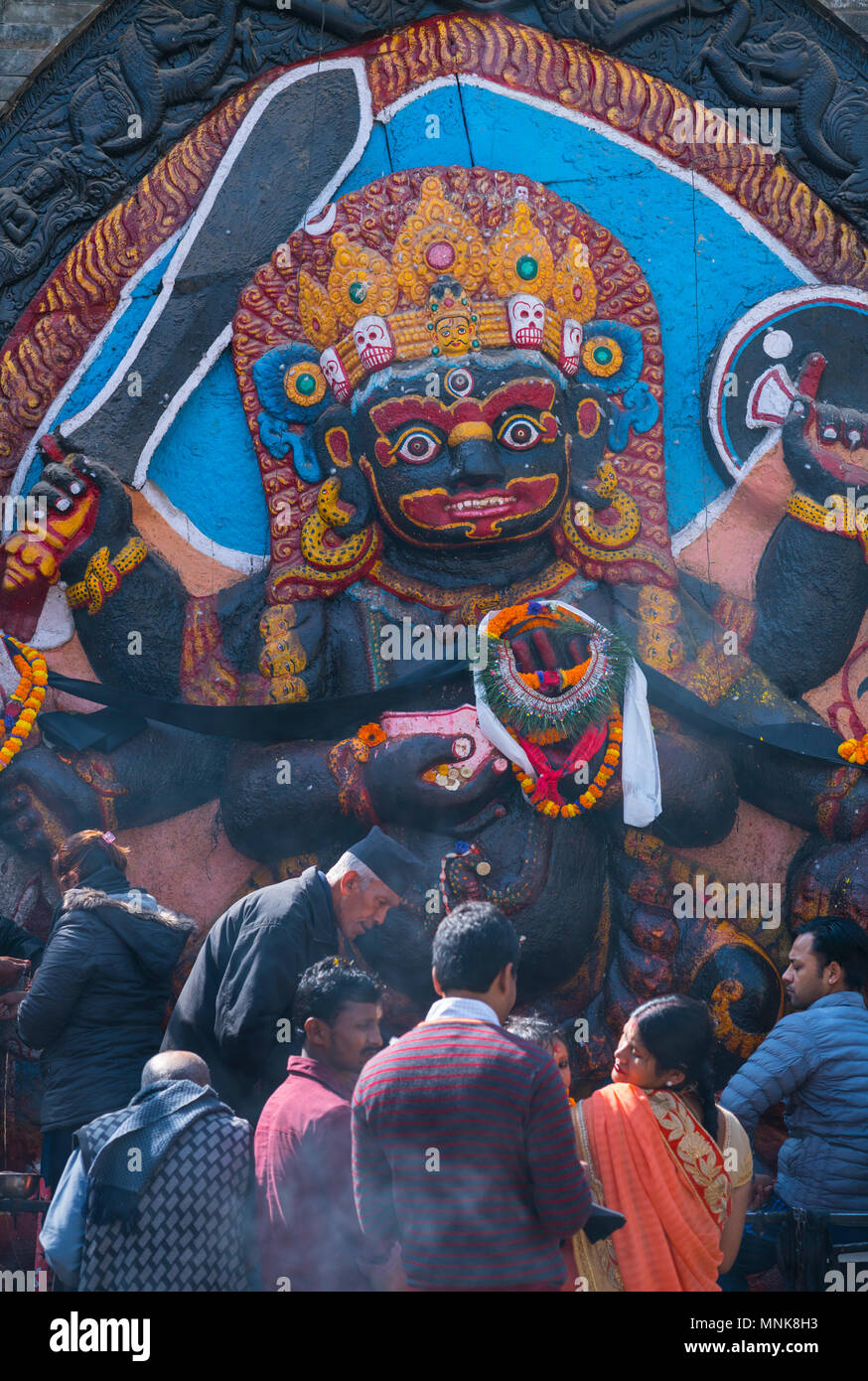 Kali Goddess, Durbar Square, Kathmandu City, Kathmandu Valley, Nepal ...