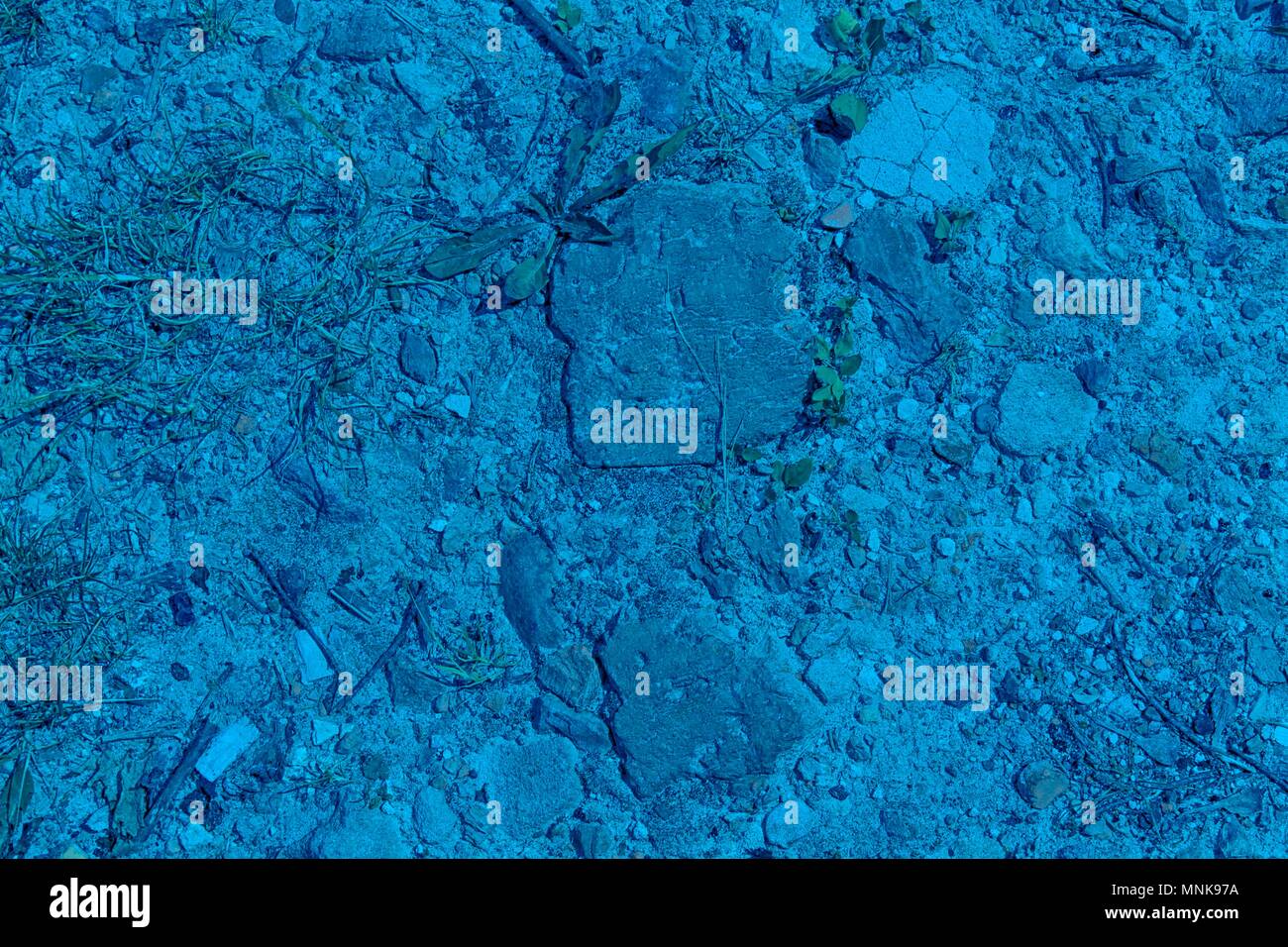 Ultra blue Brick texture of old vintage building, design concept Stock ...