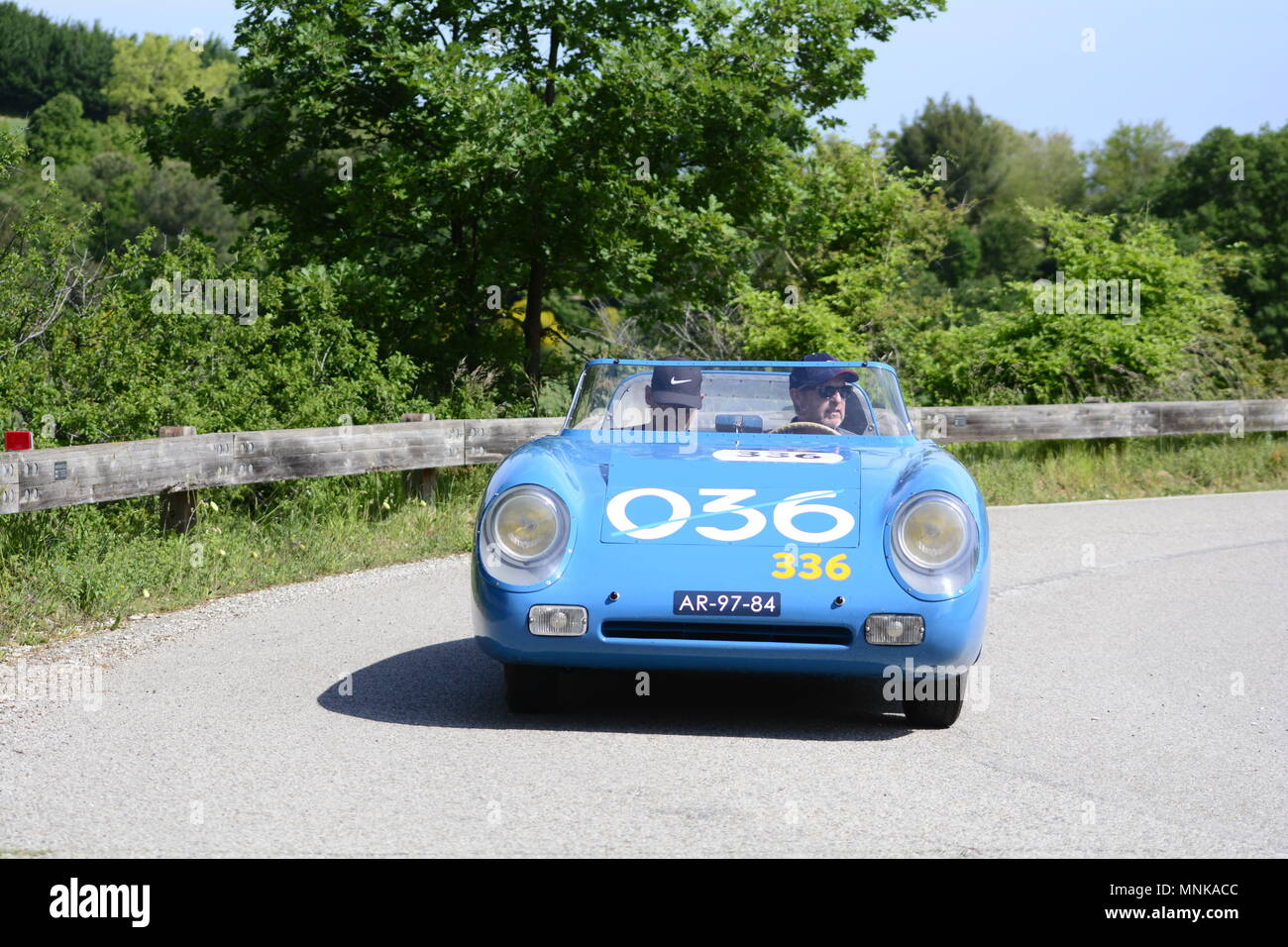 PESARO COLLE SAN BARTOLO , ITALY - MAY 17 - 2018 : AUTOBLEU 750 1954 on ...