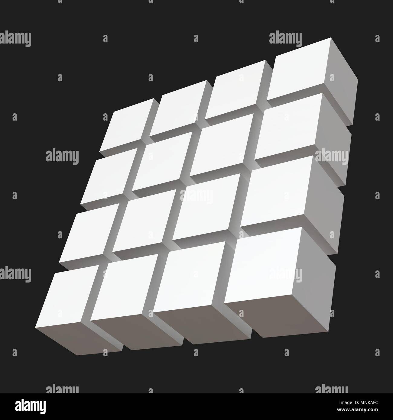 one row cubes Stock Vector Image & Art - Alamy