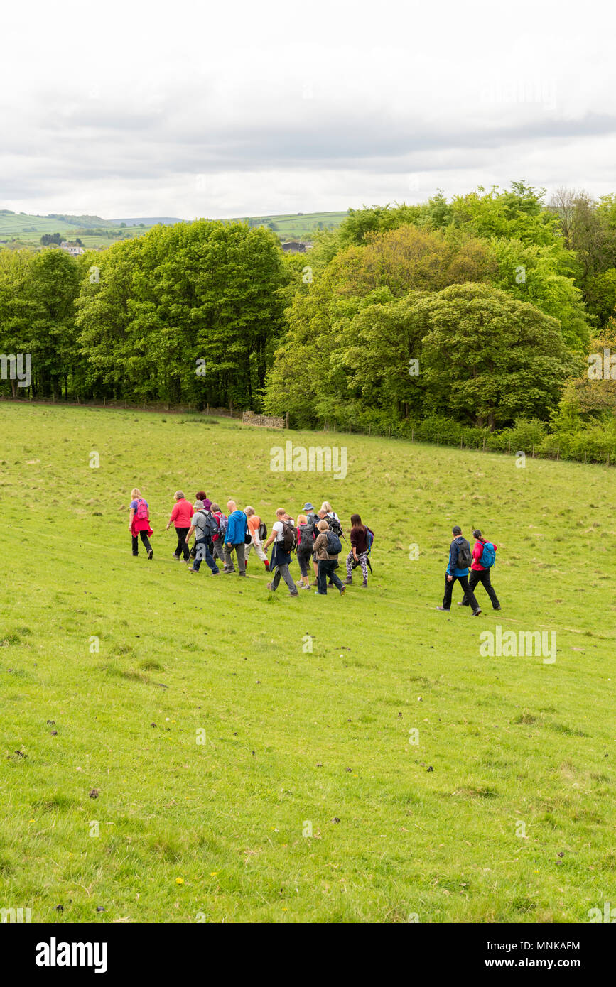 Group Of Walkers Uk Countryside Stock Photos & Group Of Walkers Uk ...