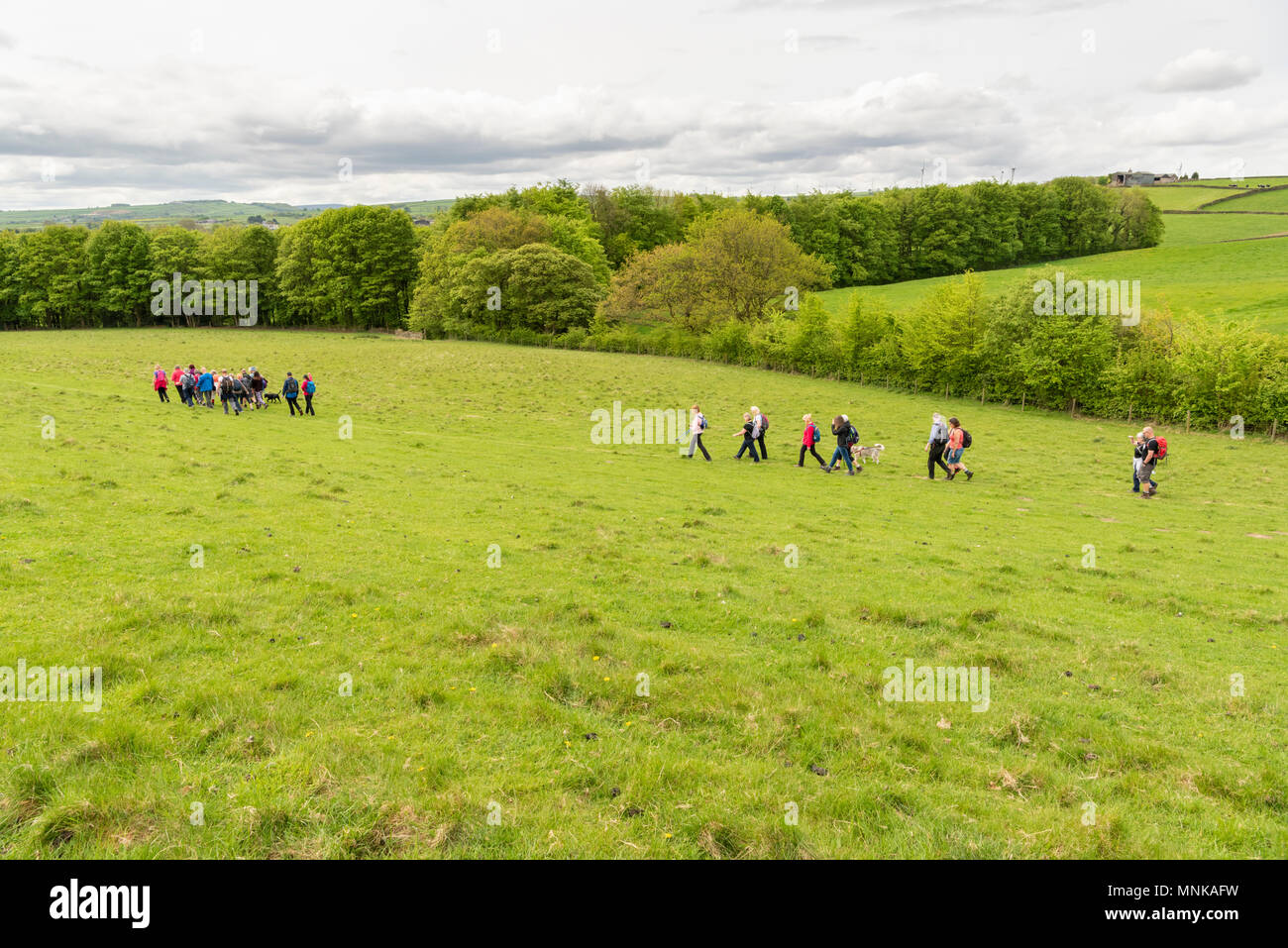 Group Of People Walking Countryside Stock Photos & Group Of People ...