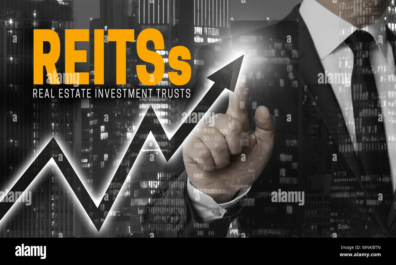 Reit's concept is shown by businessman Stock Photo - Alamy