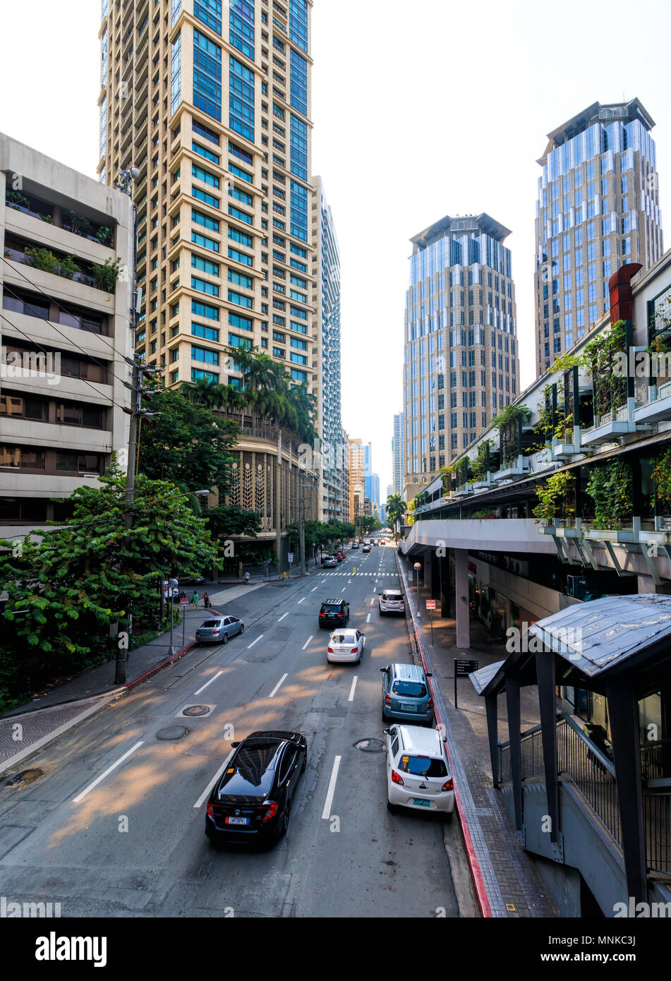 Philippines, Metro Manila, Makati, 6 August 2017 - Road In Makati ...