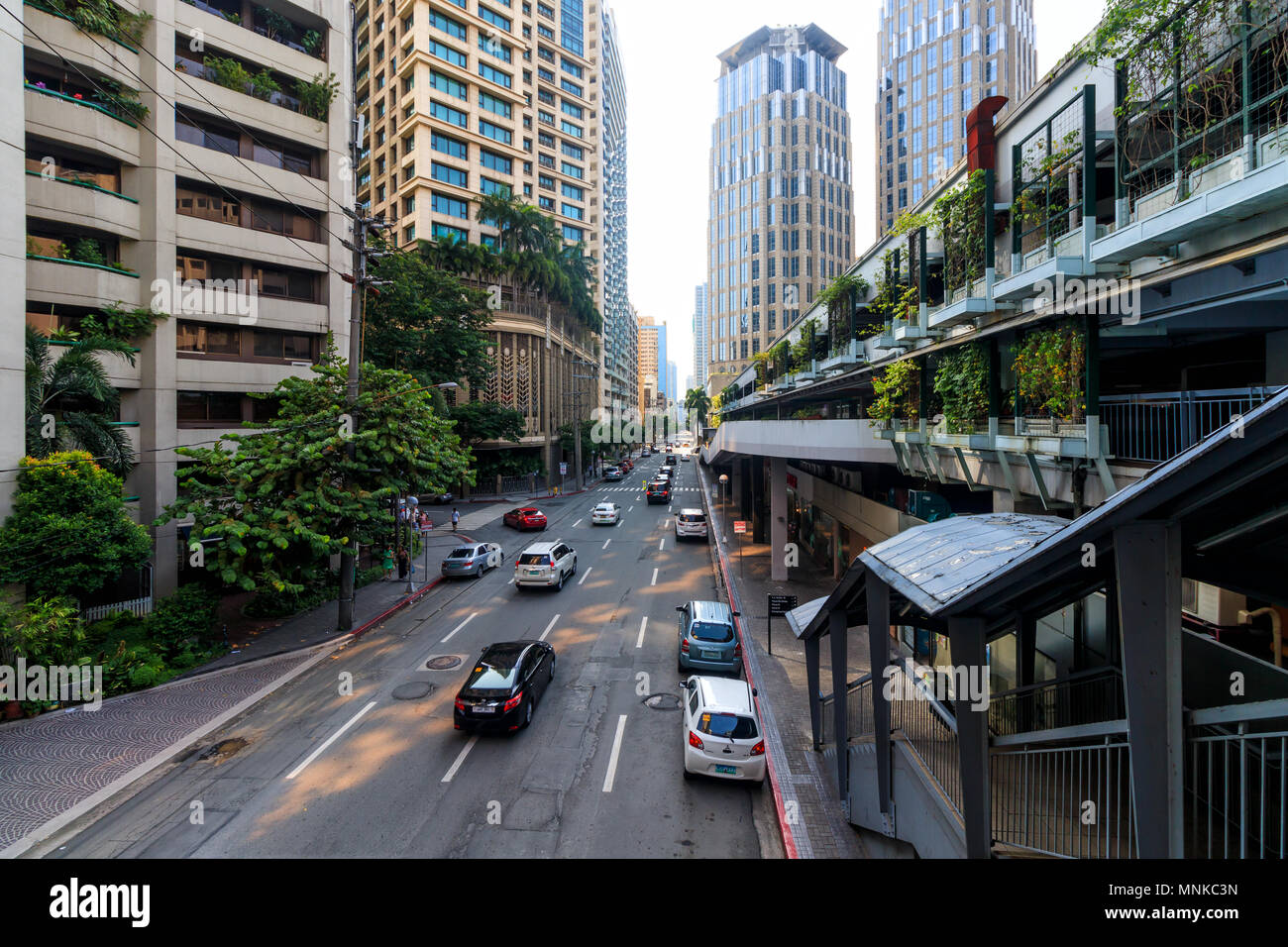 Philippines, Metro Manila, Makati, 6 August 2017 - Road In Makati ...