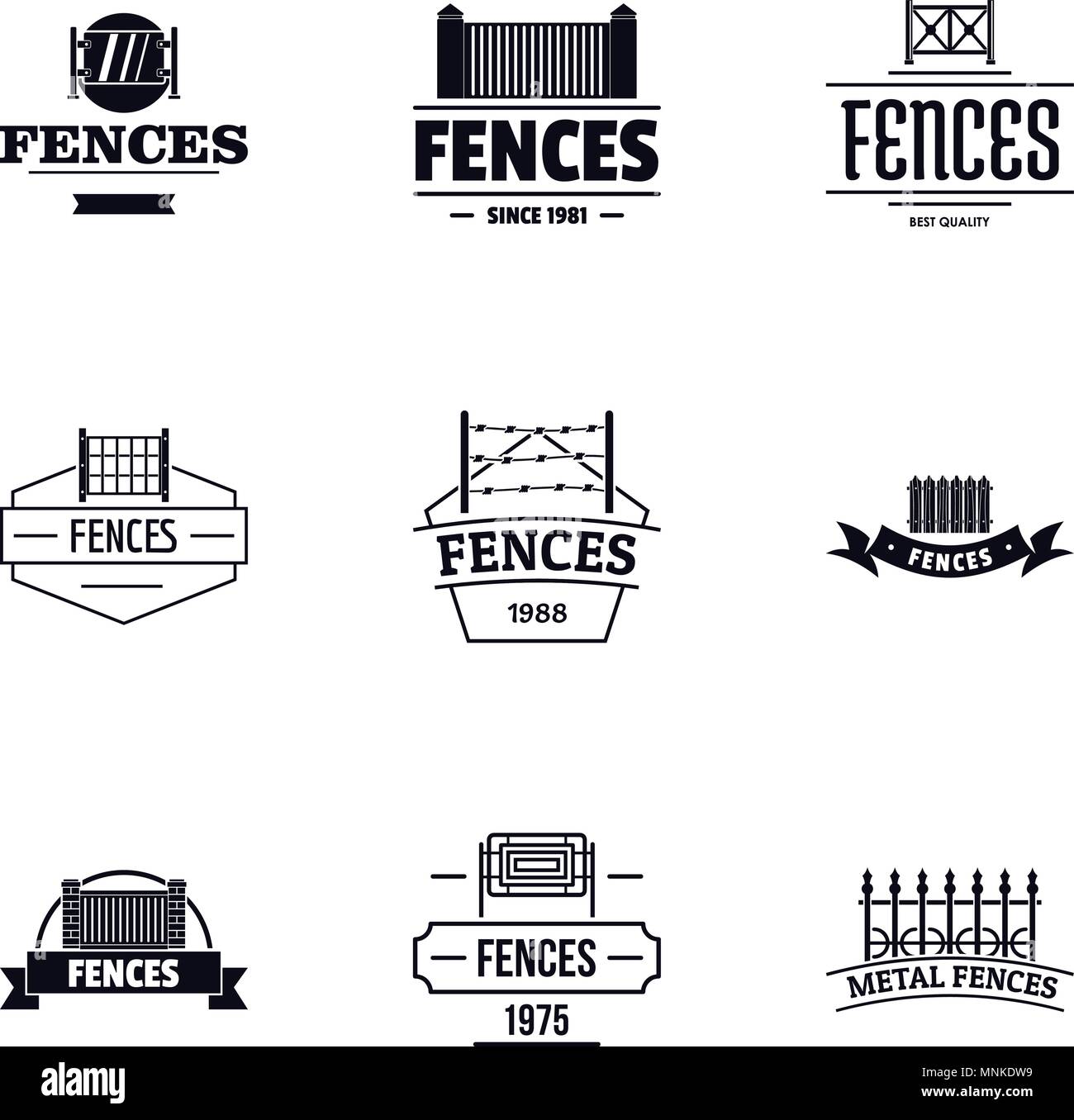 Occlude logo set, simple style Stock Vector Image & Art - Alamy