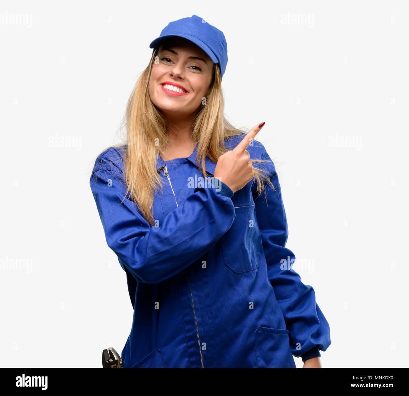 Female plumber standing hi-res stock photography and images - Alamy