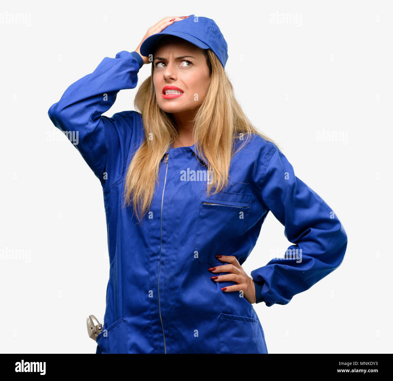 Confused Female Construction High Resolution Stock Photography and ...
