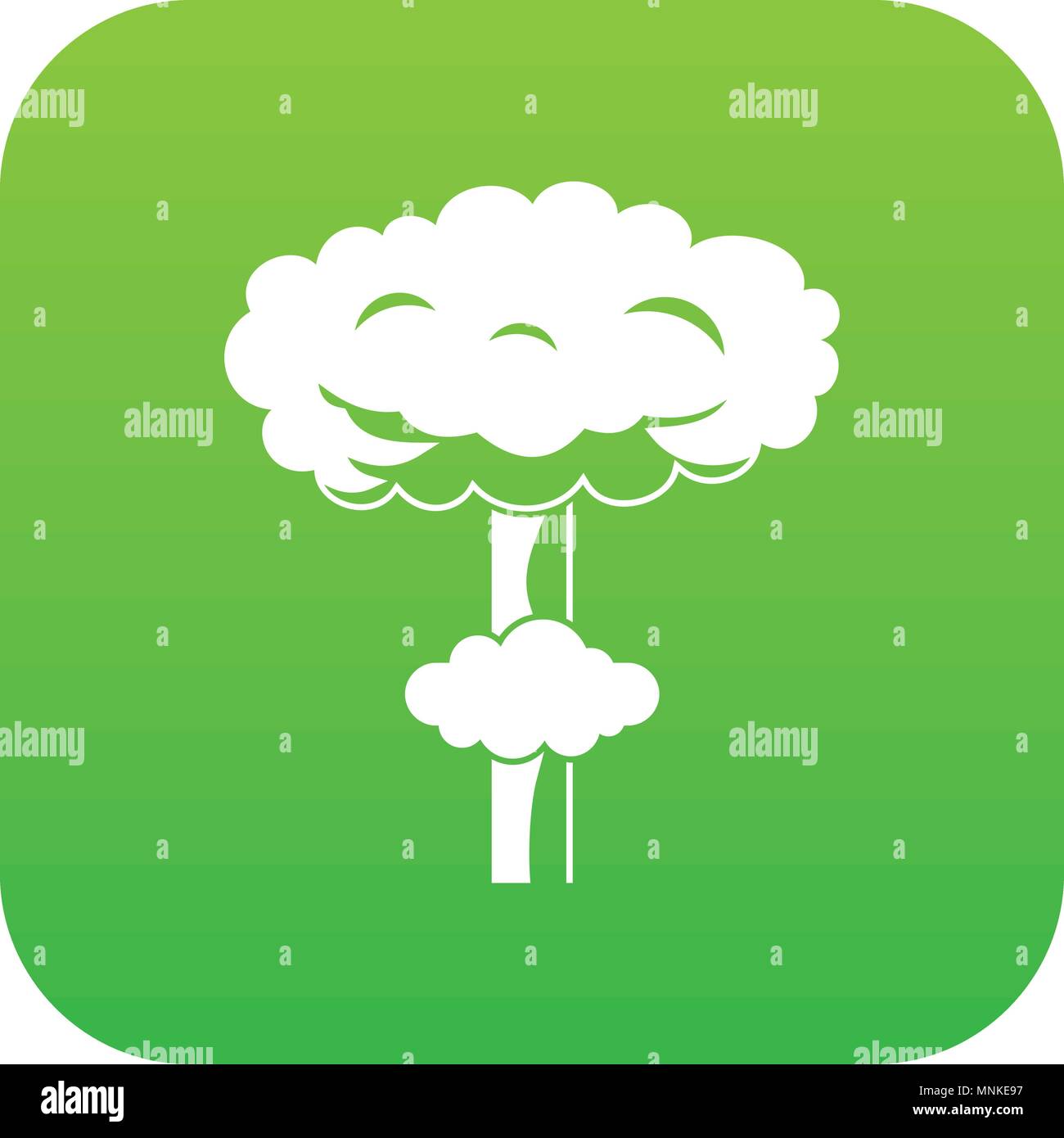 Nuclear explosion icon digital green Stock Vector Image & Art - Alamy
