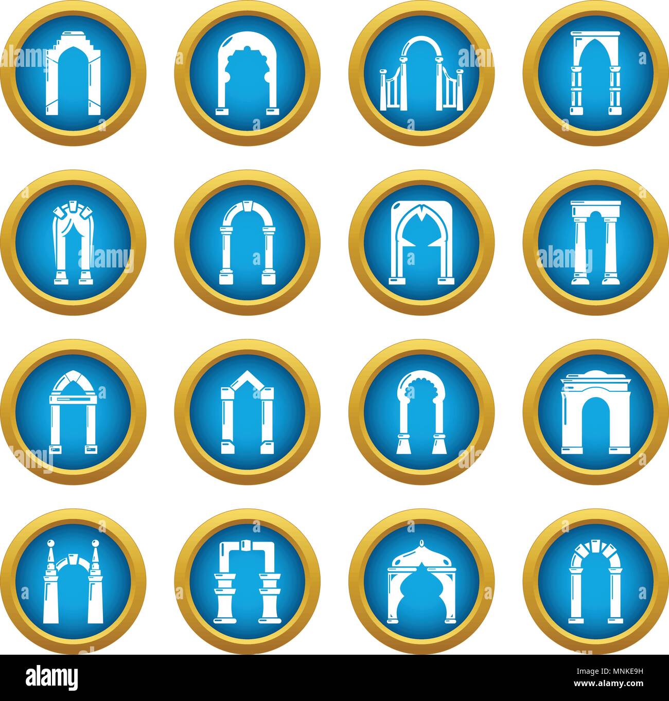 Brick gothic architectural style Stock Vector Images - Alamy