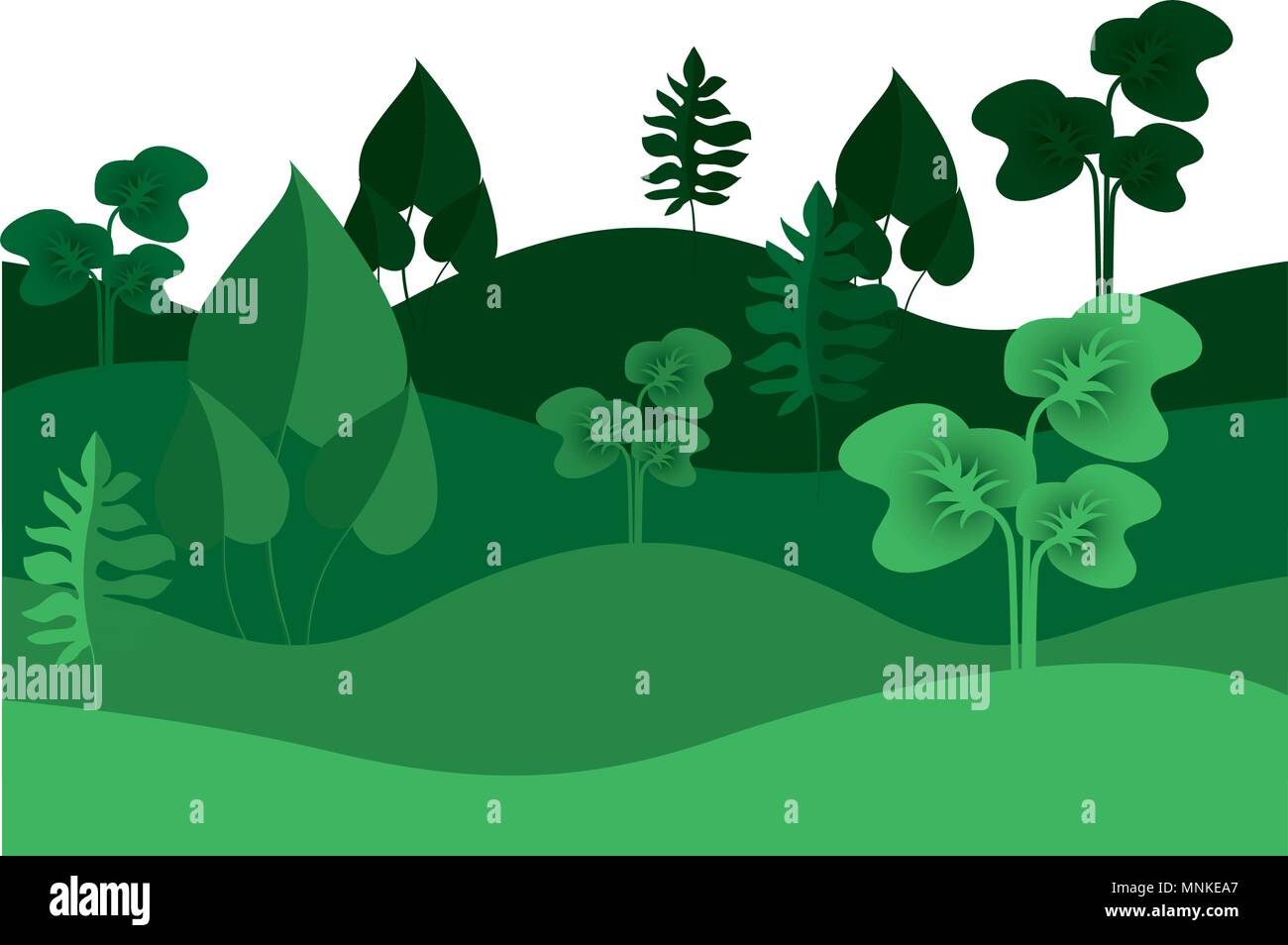 field landscape natural scene Stock Vector Image & Art - Alamy