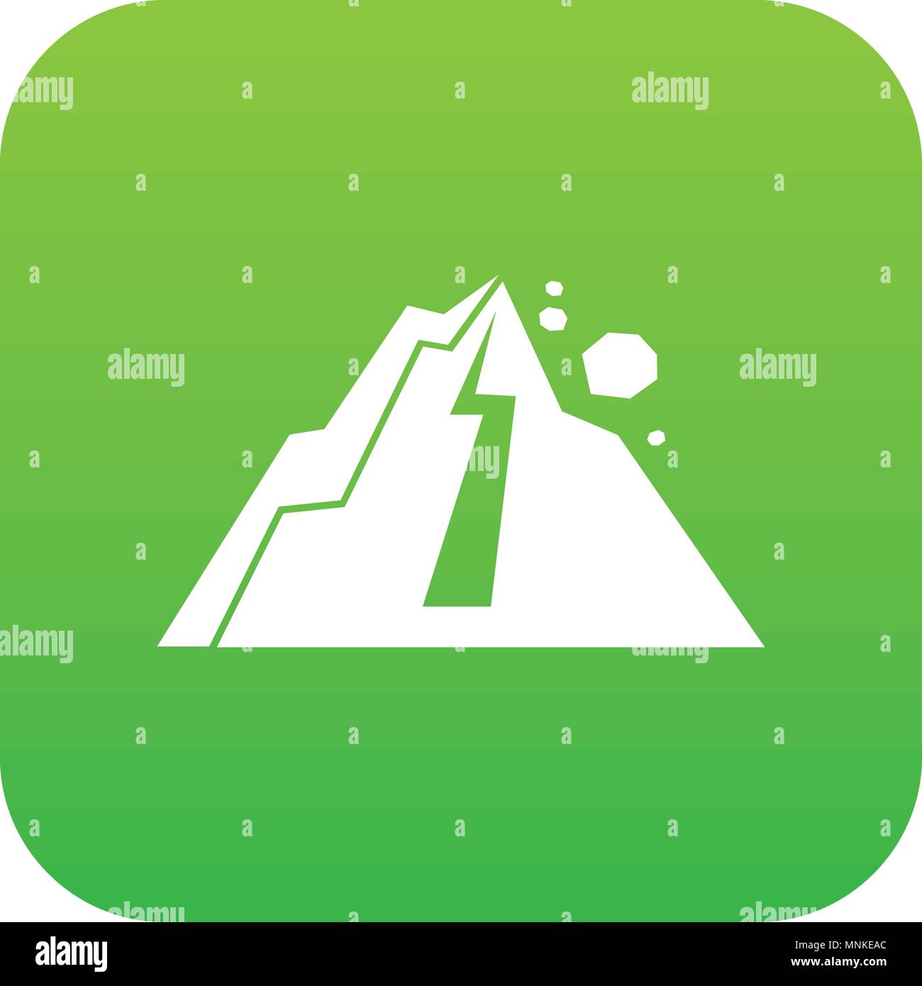 Rockfall icon digital green Stock Vector Image & Art - Alamy