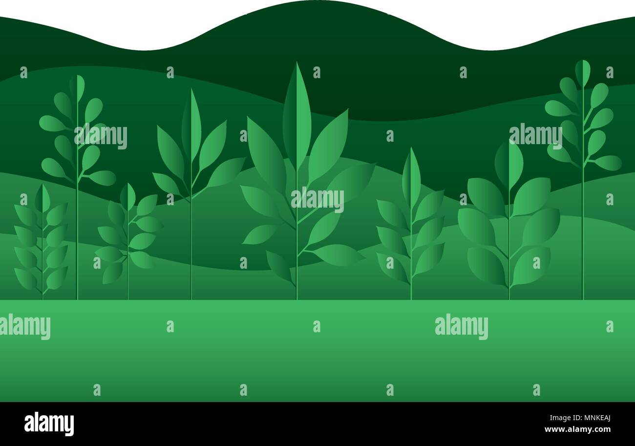 field landscape natural scene Stock Vector Image & Art - Alamy