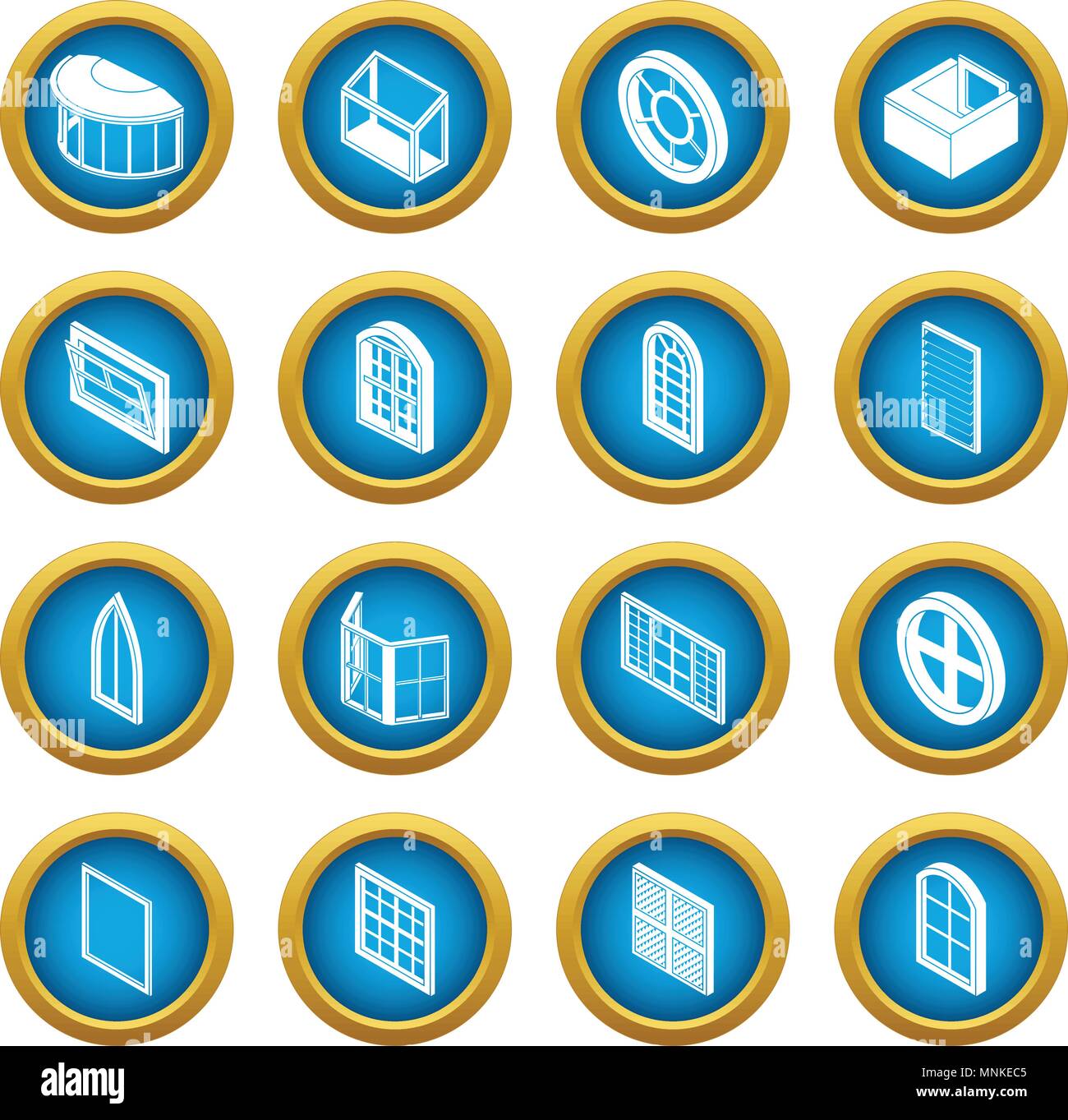 Window forms icons set, simple style Stock Vector Image & Art - Alamy