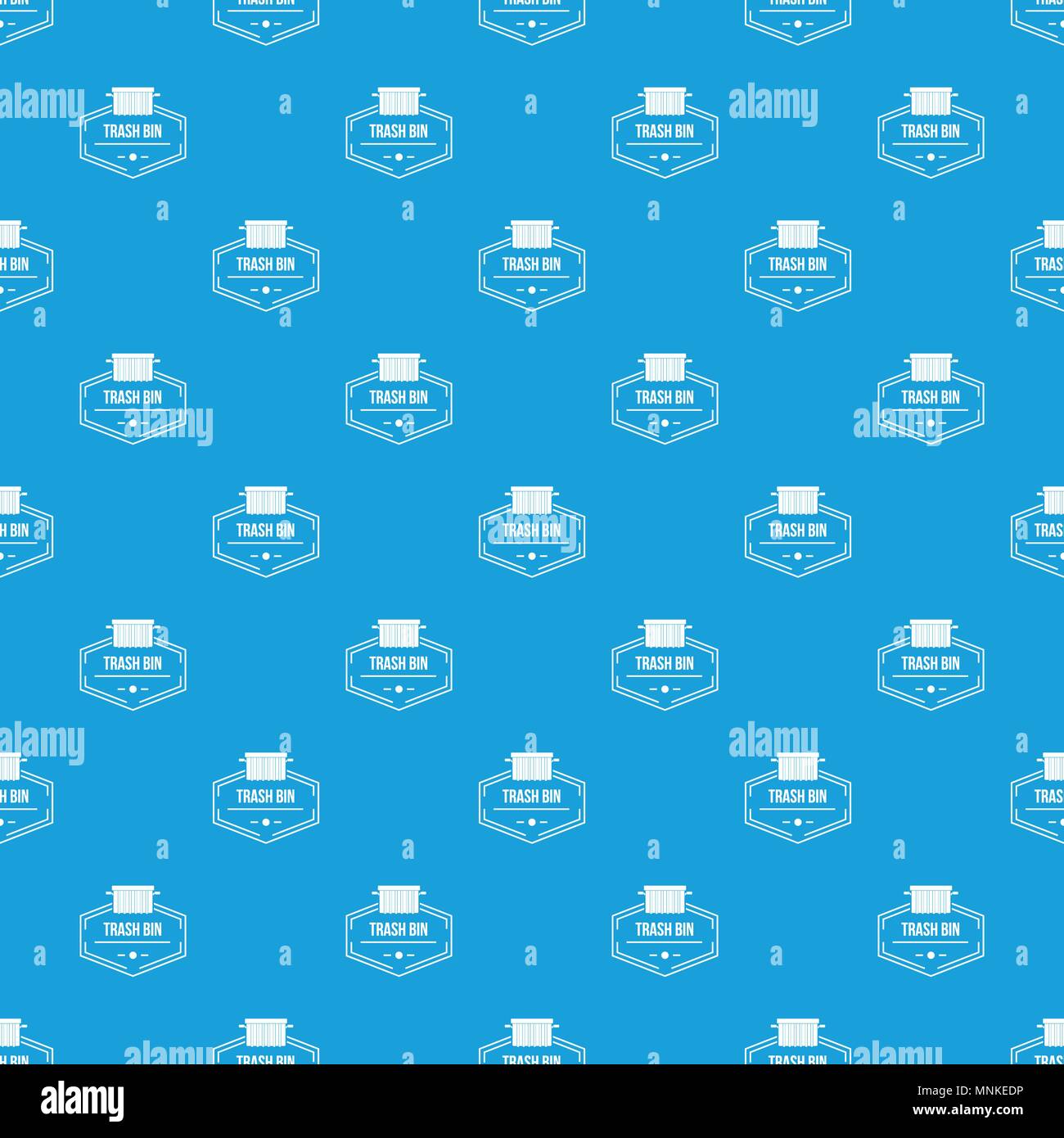 Bin container pattern vector seamless blue Stock Vector Image & Art - Alamy