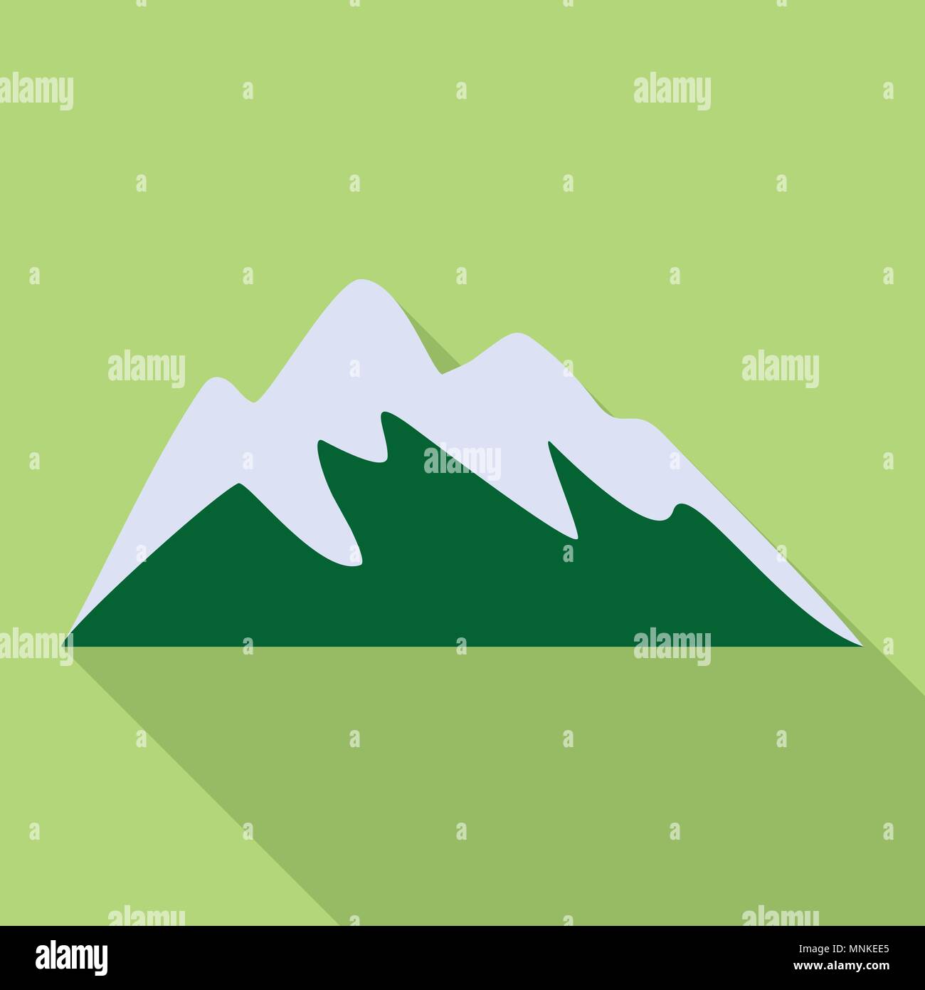 Ski mountain icon, flat style Stock Vector Image & Art - Alamy