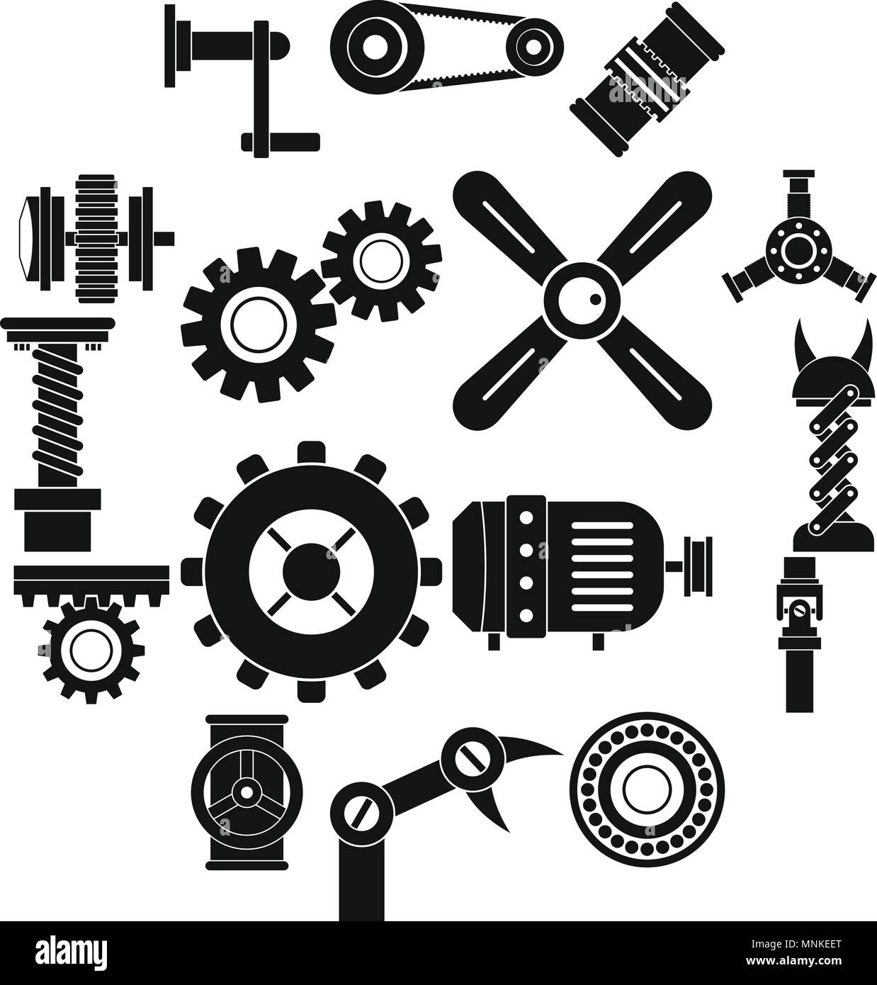 Robot mechanisms and gears Stock Vector Images - Alamy