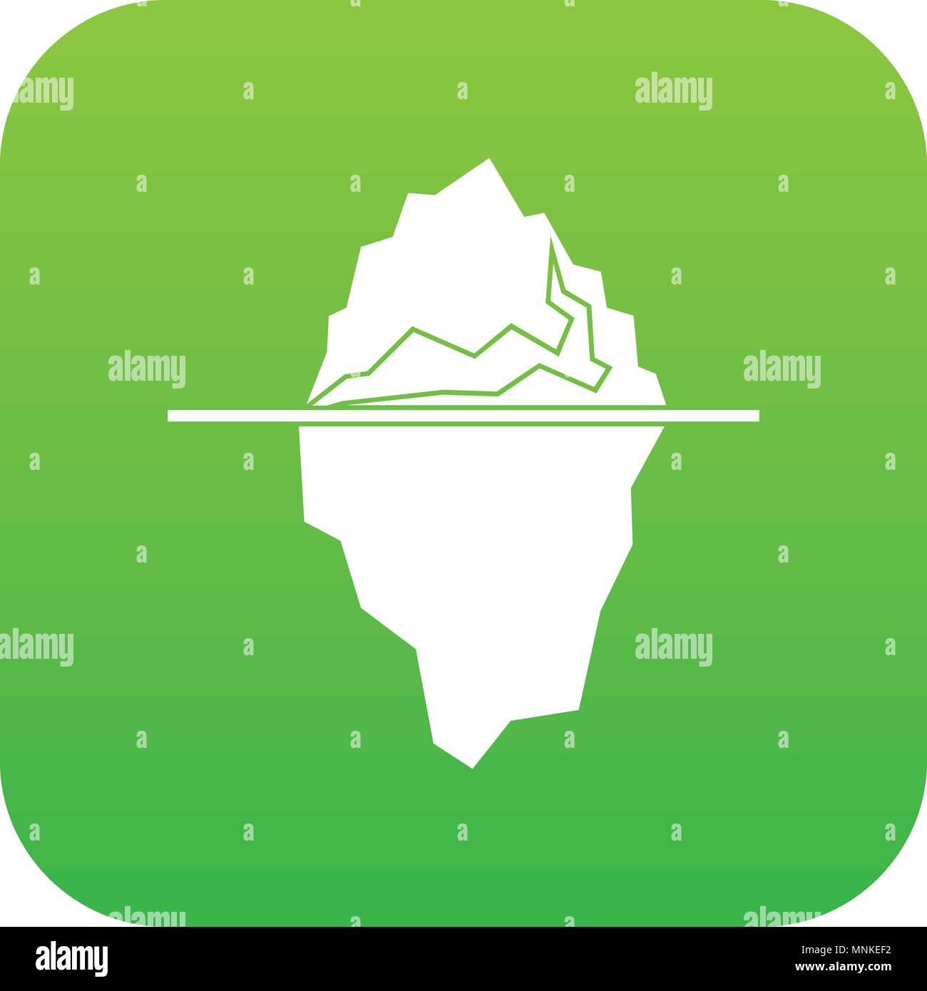 Iceberg icon digital green Stock Vector Image & Art - Alamy