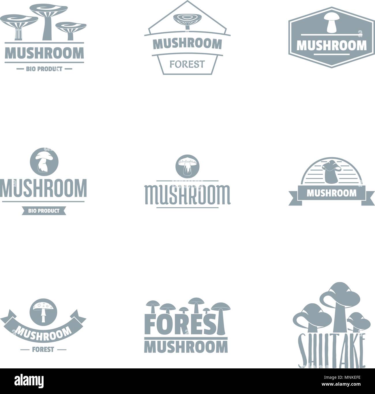 Mycelium logo set, simple style Stock Vector Image & Art - Alamy