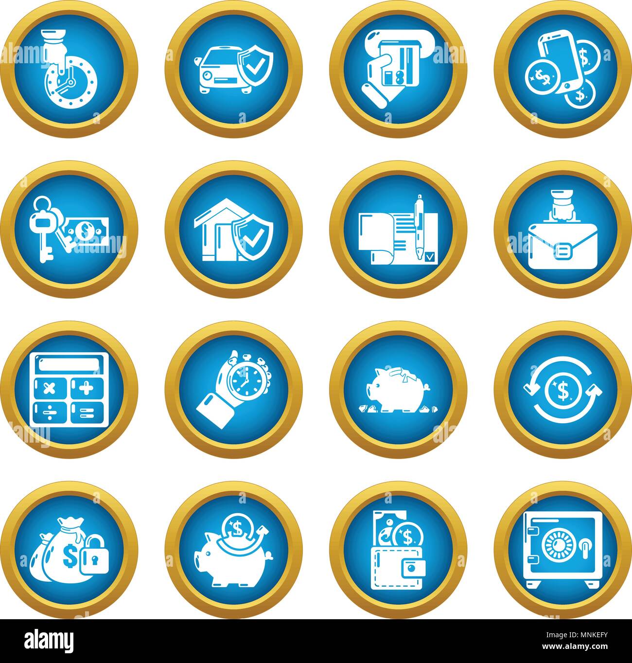 Credit icons set, simple style Stock Vector Image & Art - Alamy