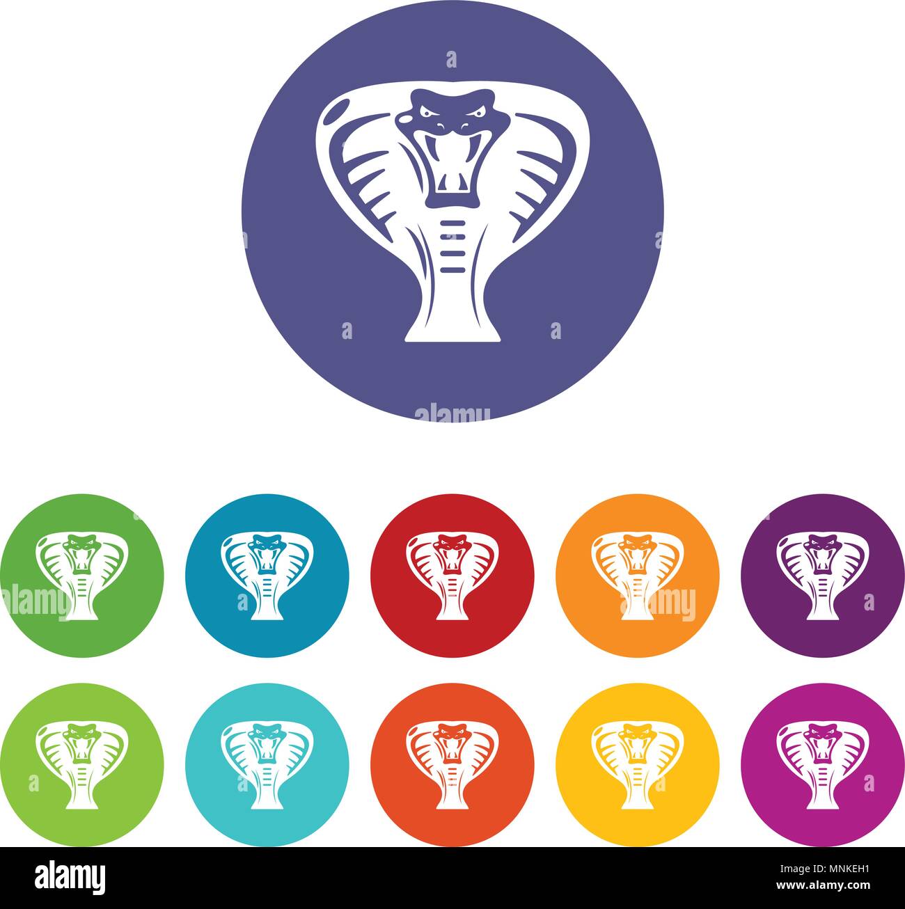 Snake icon, simple style Stock Vector Image & Art - Alamy