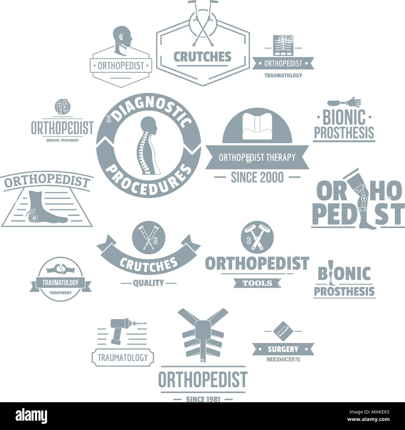 Orthopaedic logo Stock Vector Images - Alamy