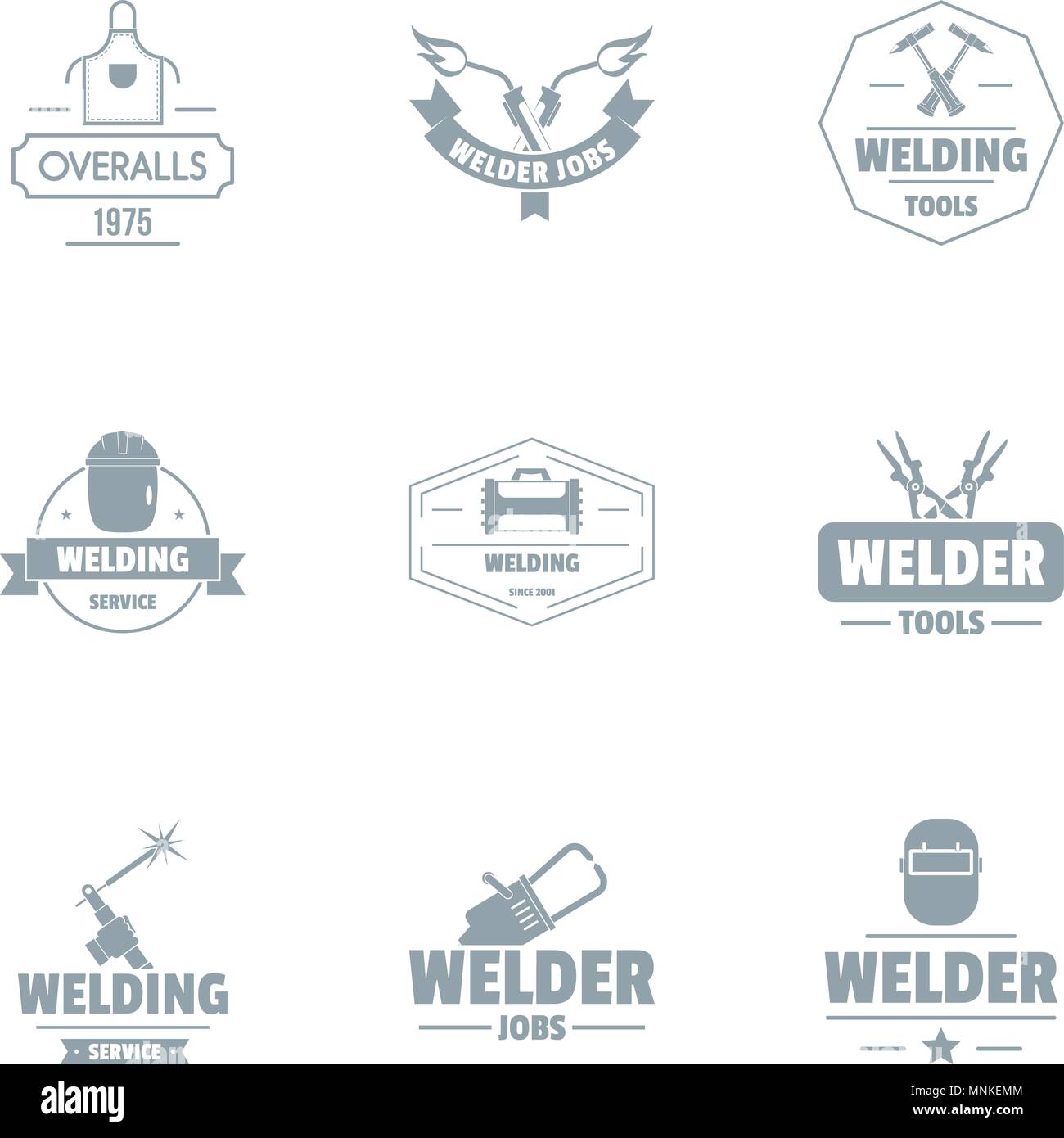 Welding unit logo set, simple style Stock Vector Image & Art - Alamy