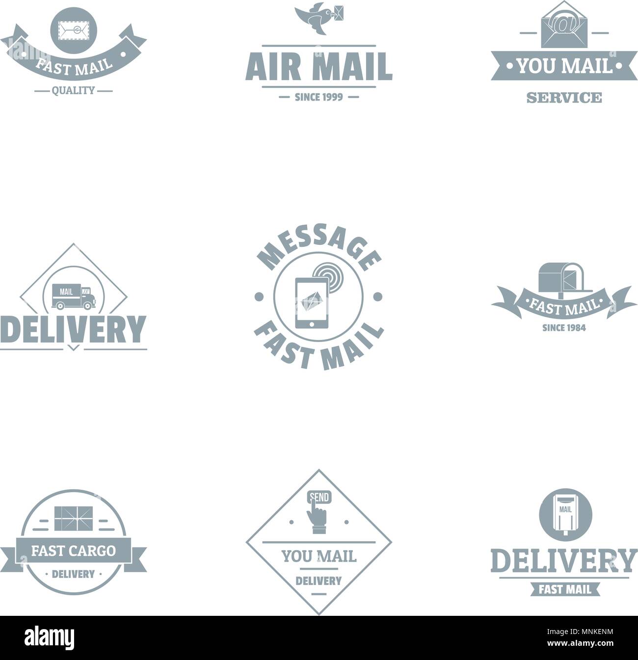 Delivery point logo set, simple style Stock Vector Image & Art - Alamy