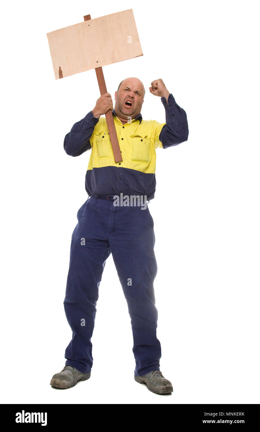 Man waving his fist hi-res stock photography and images - Alamy