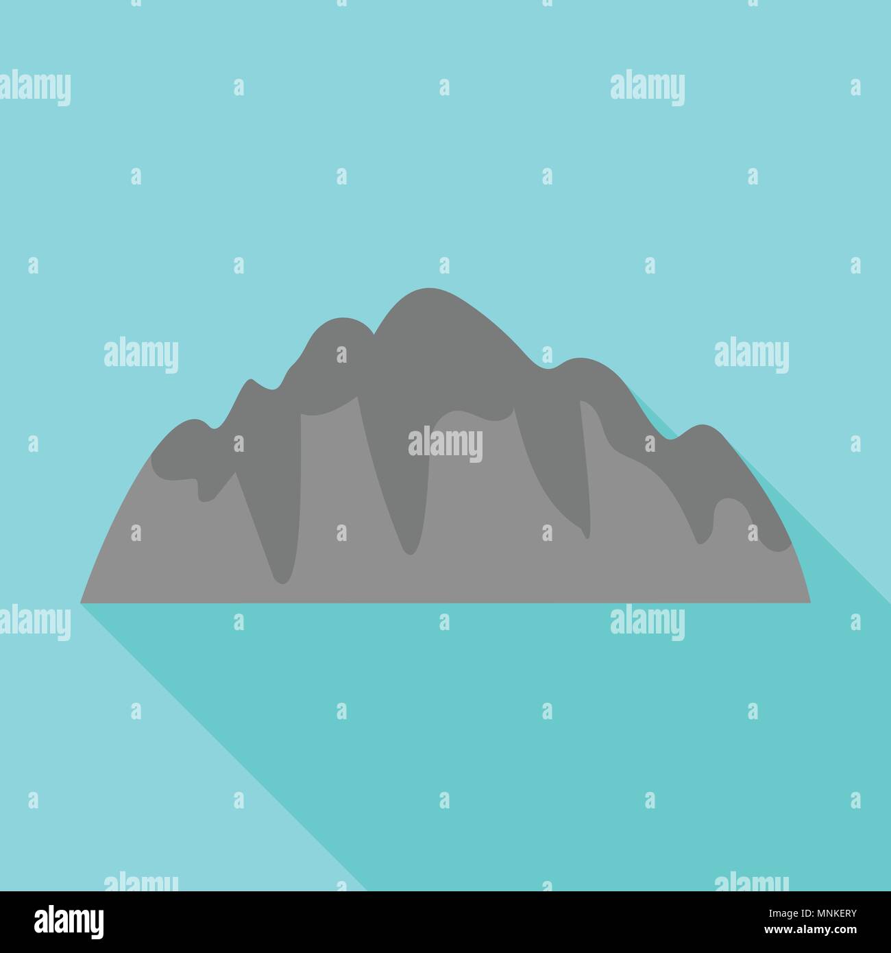 Rock mountains icon, flat style Stock Vector Image & Art - Alamy