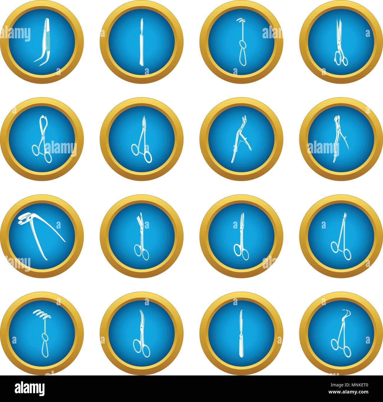 Surgeons tools icons set, simple style Stock Vector Image & Art - Alamy