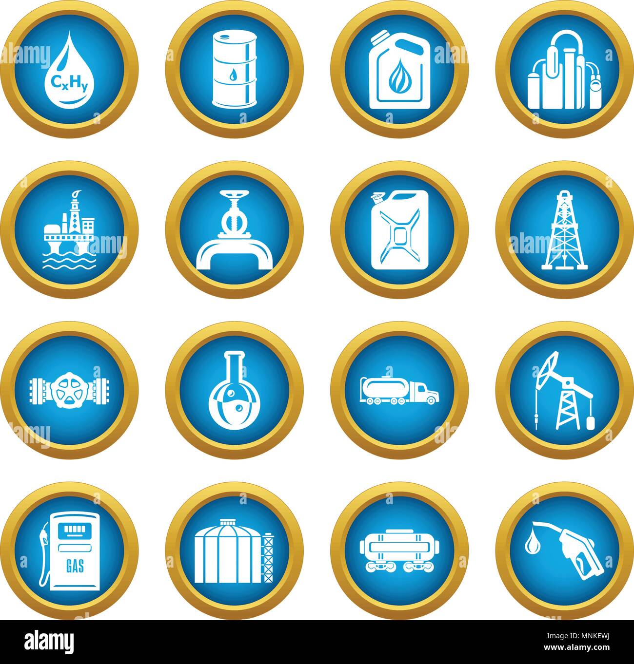Oil industry icons set, simple style Stock Vector Image & Art - Alamy
