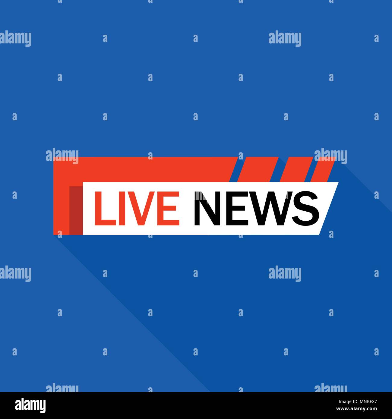 Live news logo, flat style Stock Vector Image & Art - Alamy
