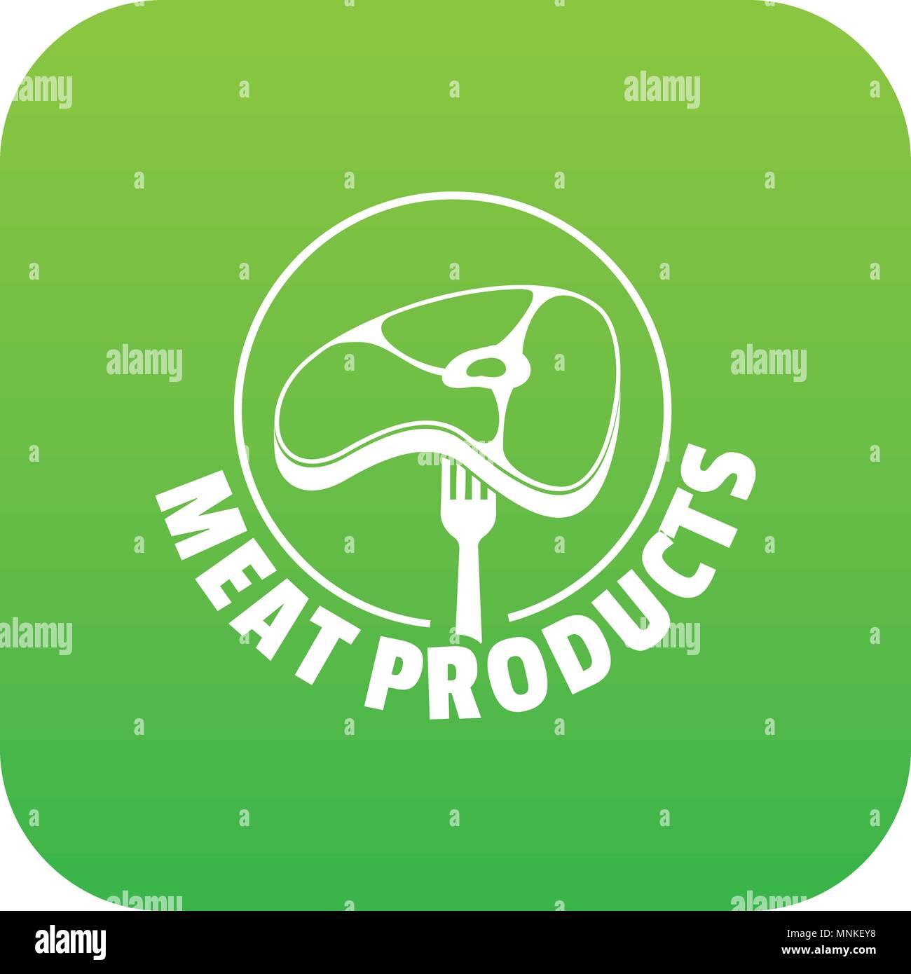 Meat products icon green vector Stock Vector Image & Art - Alamy