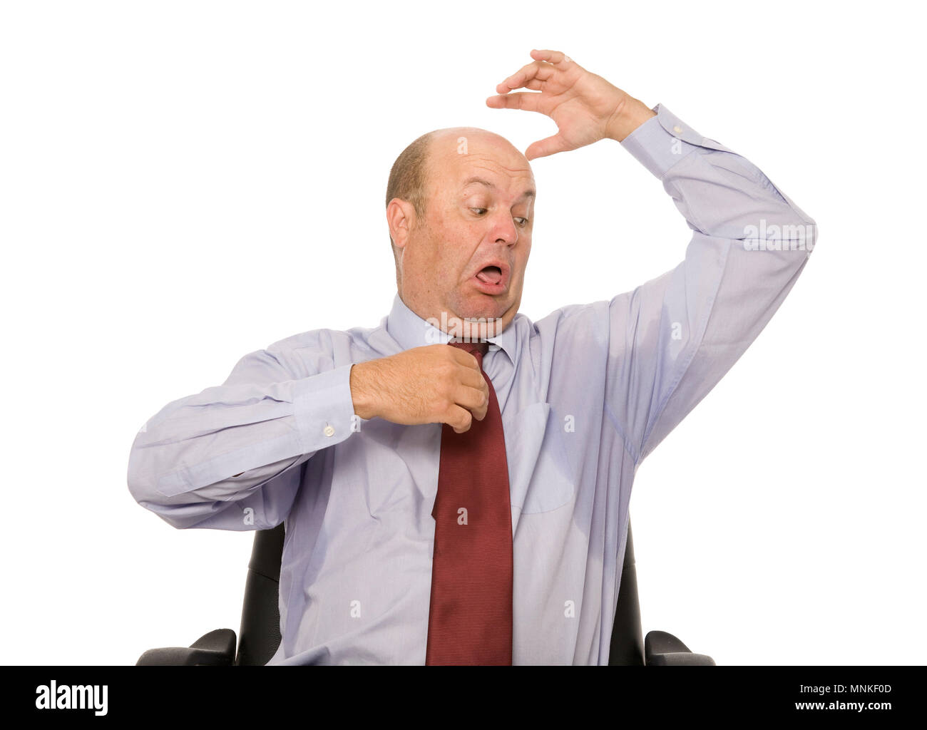 Business man stress sweat hi-res stock photography and images - Alamy