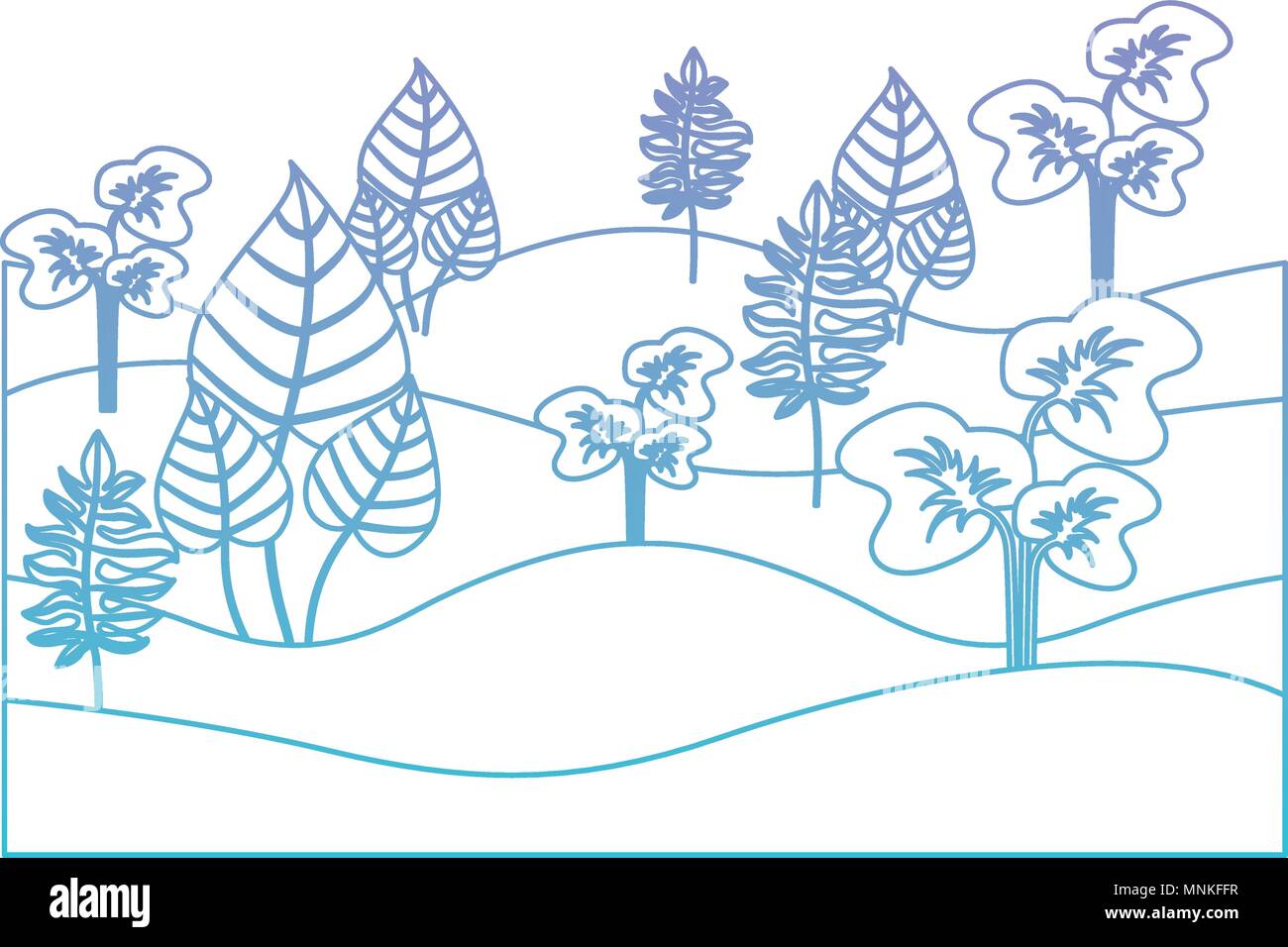 field landscape natural scene Stock Vector Image & Art - Alamy