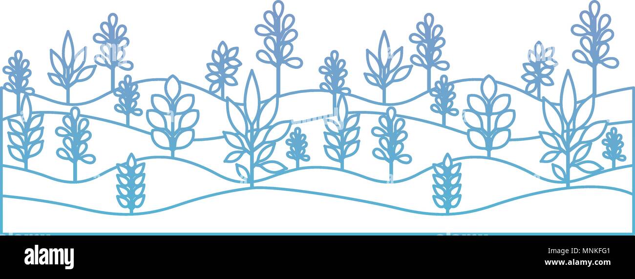 field landscape natural scene Stock Vector Image & Art - Alamy