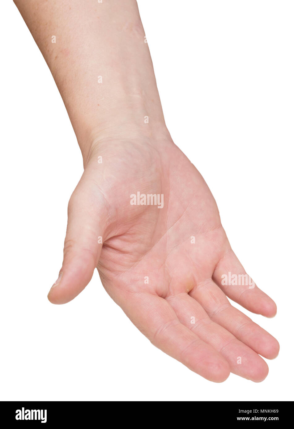Man hand isolated on white background Stock Photo - Alamy