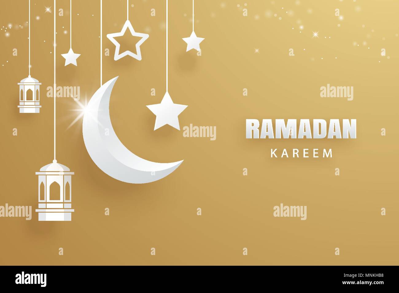 Islamic star gold pattern Stock Vector Images - Alamy