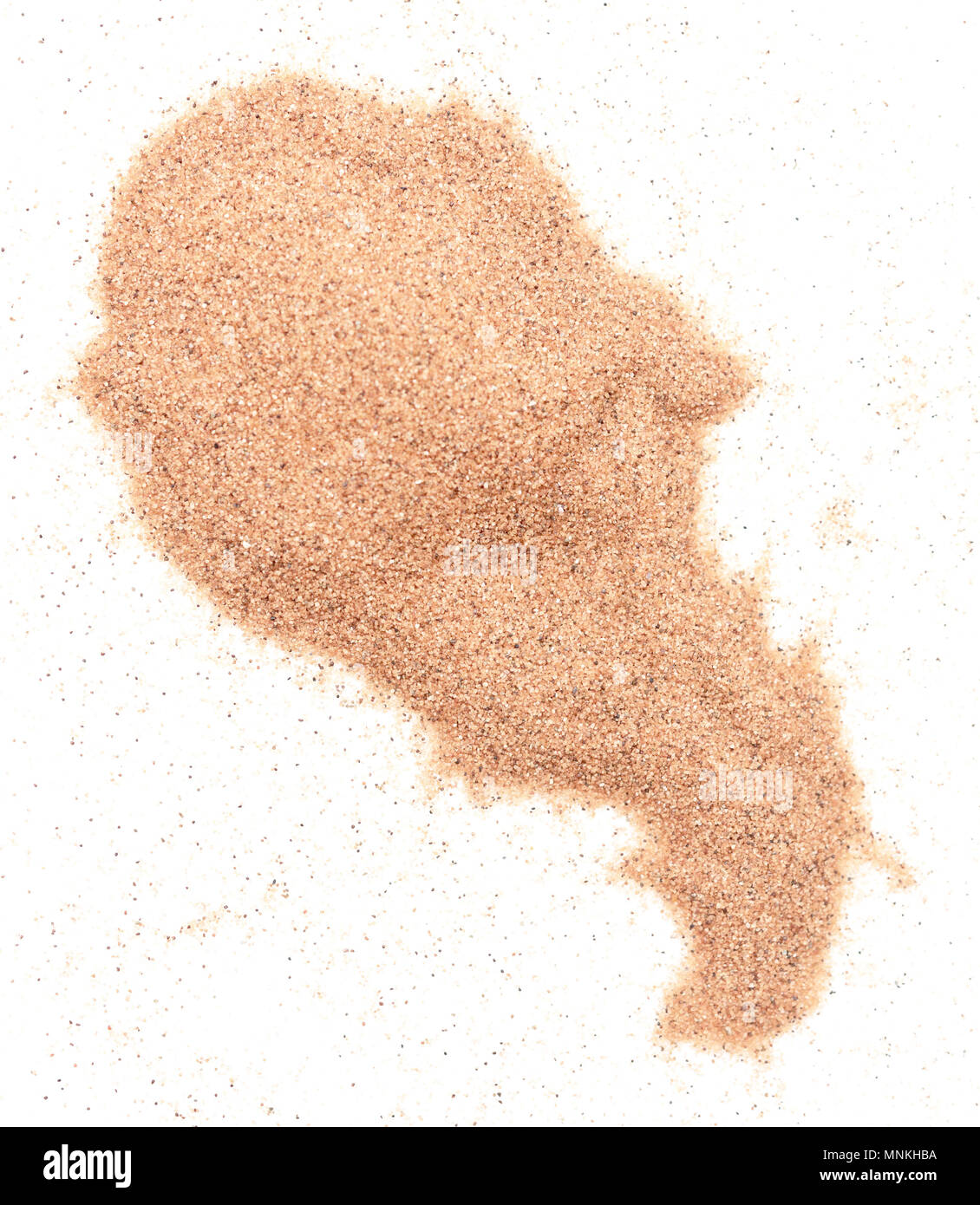 Sand isolated on white background Stock Photo - Alamy