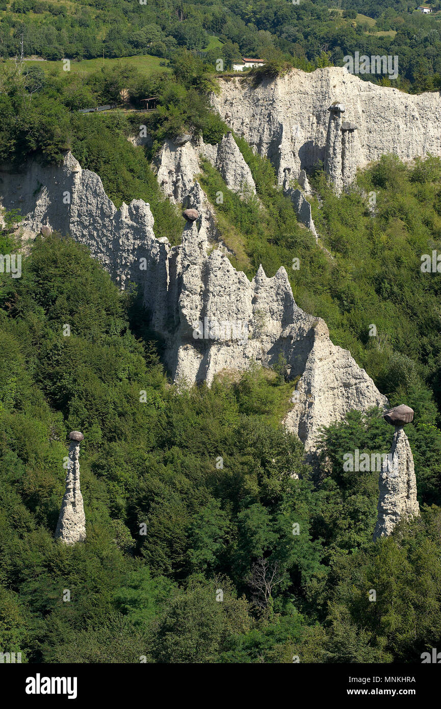 Zone (BS), Italy, NaturalReserve of the Pyramids of zone , the pyramids ...