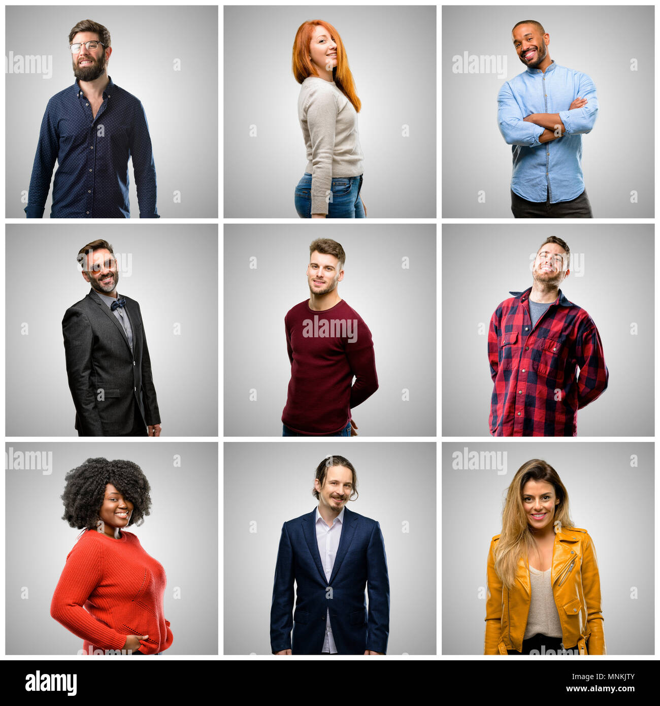 Grey hair big group people hi-res stock photography and images - Alamy