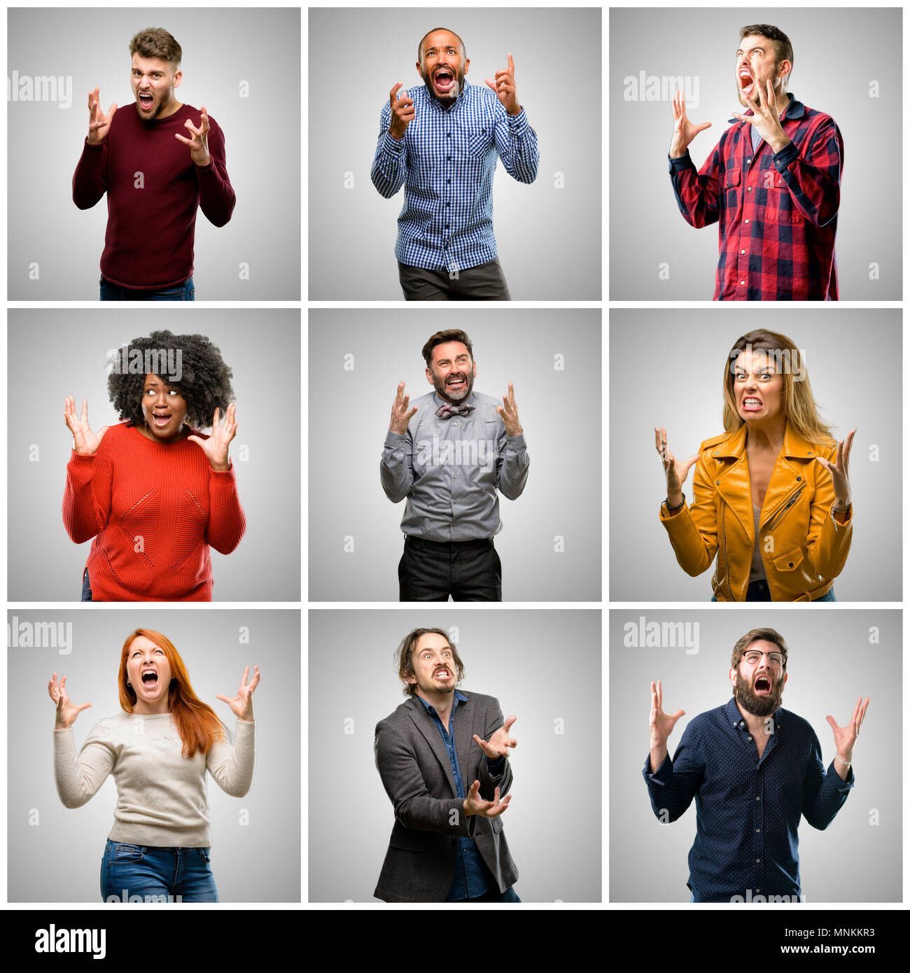 Nervous person group hi-res stock photography and images - Alamy