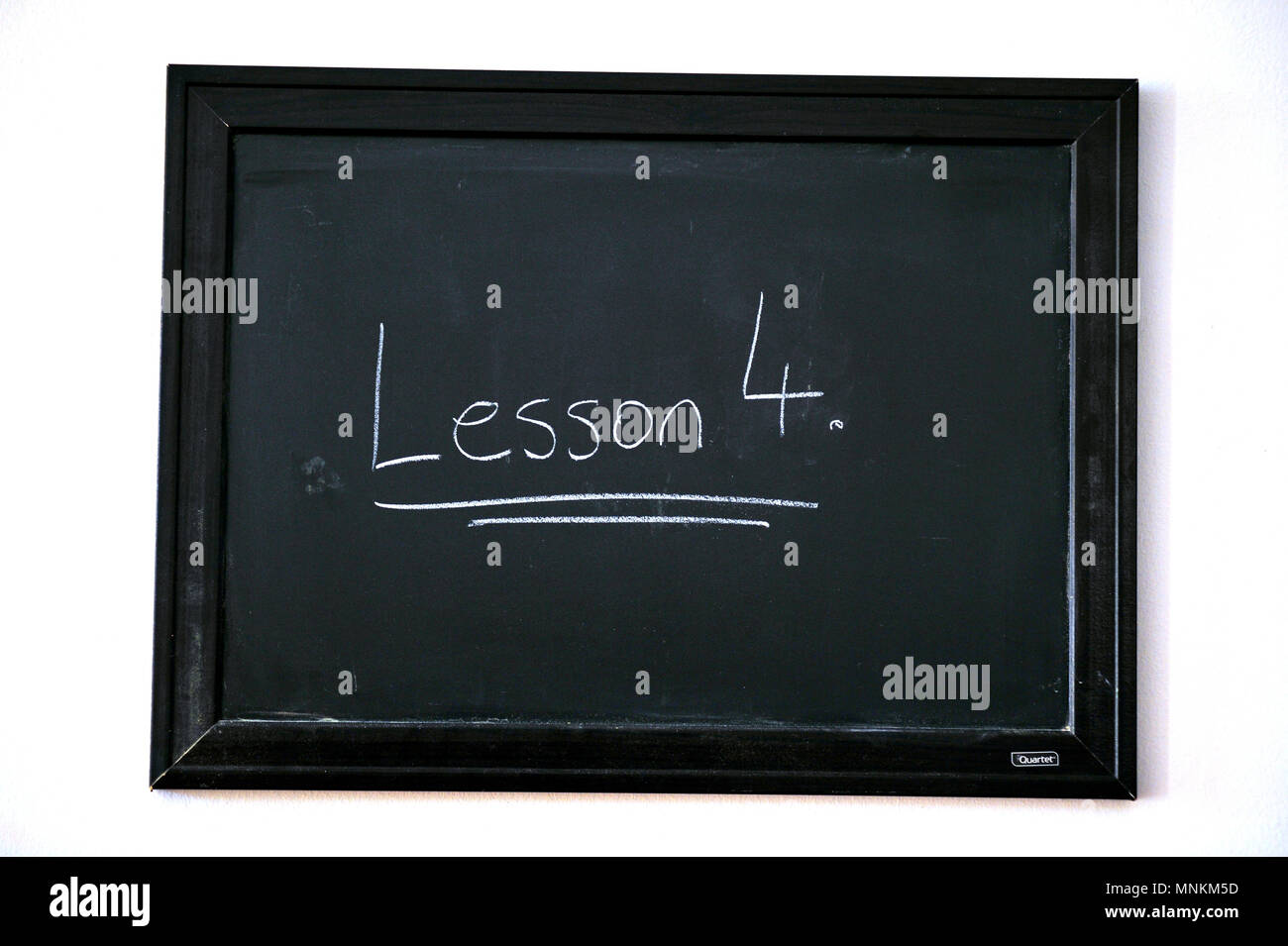 Lesson 4 chalkboard hi-res stock photography and images - Alamy