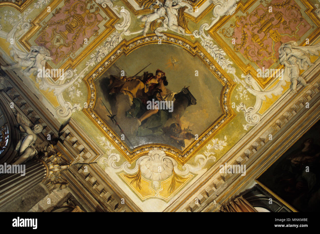 Scuola Grande dei Carmini upper hall, Venice Stock Photo - Alamy