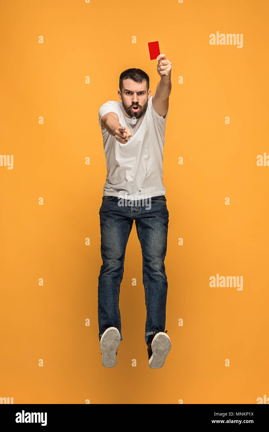 Football red card isolated hi-res stock photography and images - Alamy