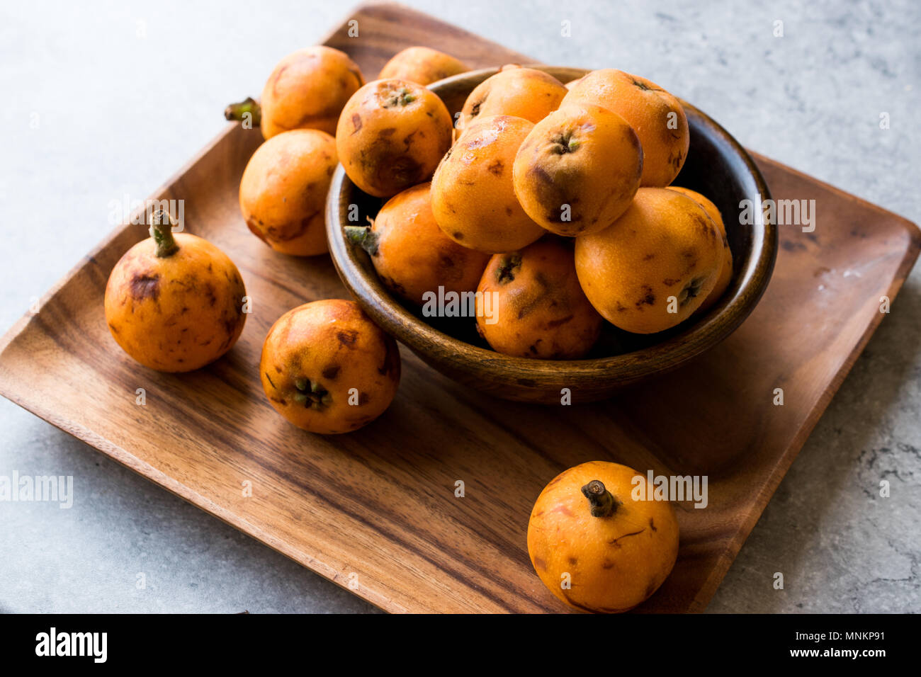 Loquat Plum Fruits / Eirobotrya Japonica Ready to Eat. Organic Food ...