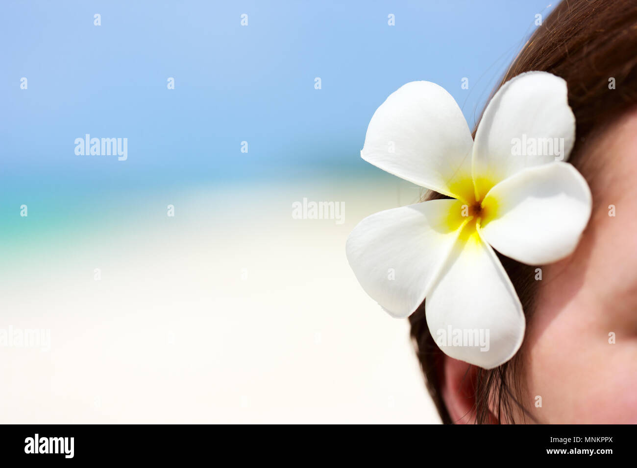 Flower Behind Ear High Resolution Stock Photography and Images - Alamy